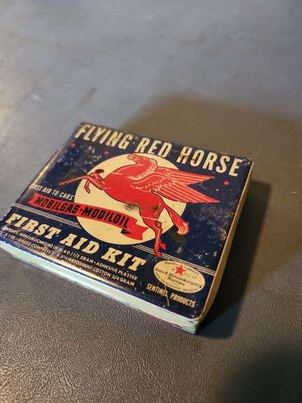 Flying Red Horse First Aid Kid Used - Auction Ohio