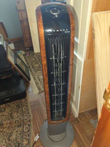 Wind Curve Portable Electric Oscillating Tower Fan with Fresh Air ...