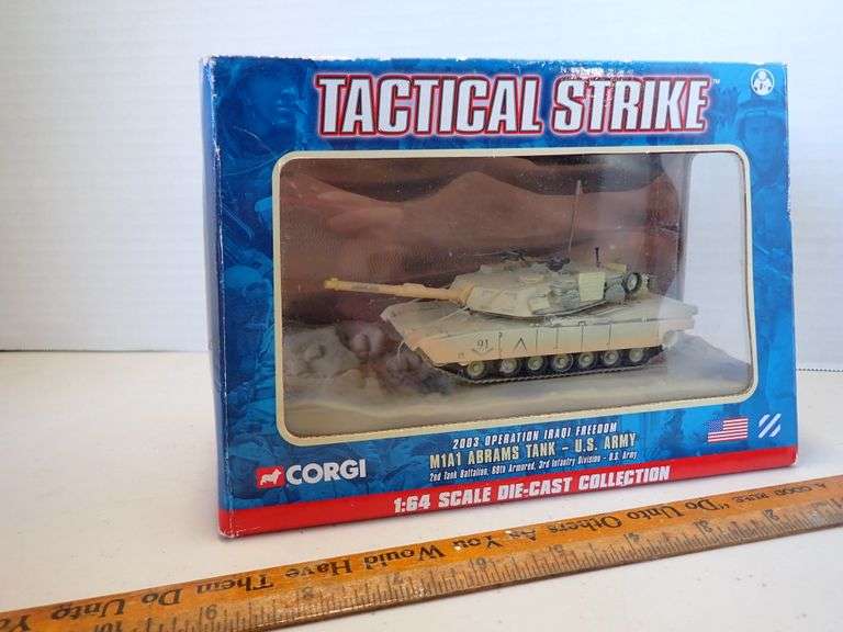 Die-Cast Collection CORGI Tactical Strike M1A1 Abrams Tank - US Army 1: ...