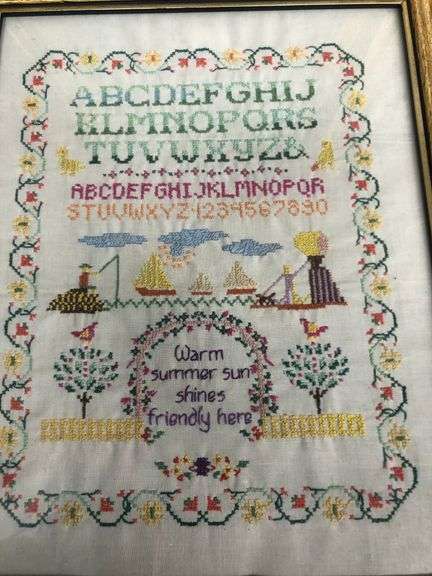 Cross Stitch, Samplers - Auction Ohio