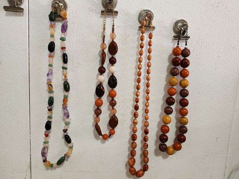 4 Large Beaded Necklaces - Auction Ohio