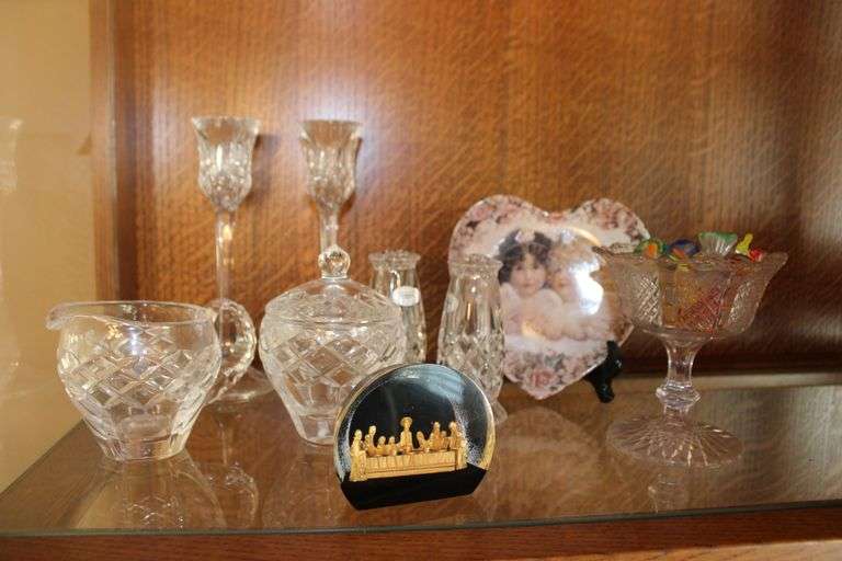Crystal, Last Supper & Heart Plate - Auction Ohio