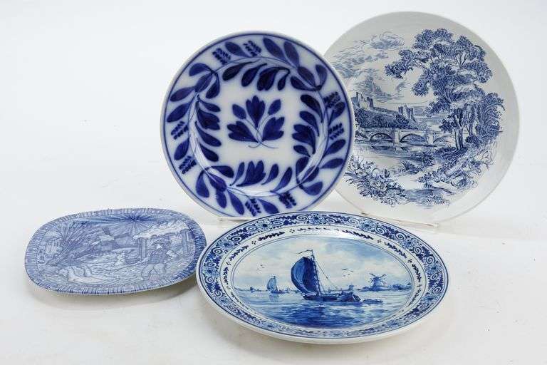 Vintage Flow Blue and Transferware Plates - Auction Ohio