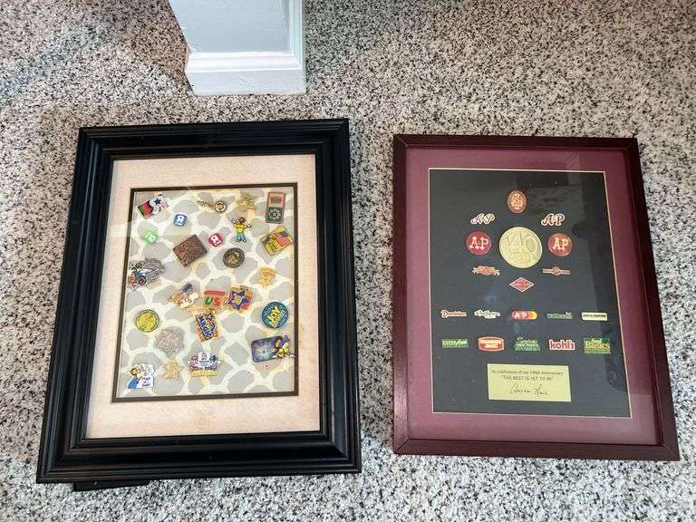 Framed Pins - Auction Ohio