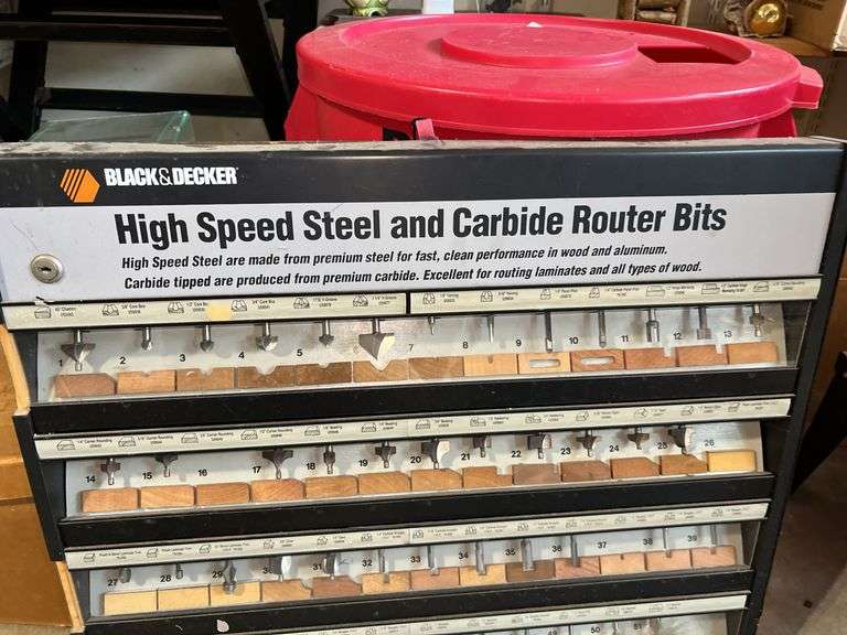 Black & Decker High Speed Steel and Carbide Router Bits (Not Complete ...