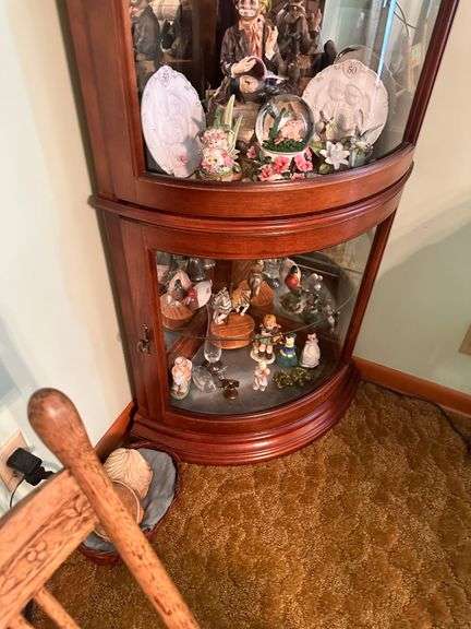 Corner Curio Cabinet - Auction Ohio