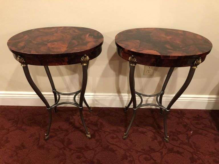 Pair of Ethan Allen Accent Tables - Auction Ohio