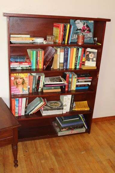 Bookcase, Books & Side Table - Auction Ohio