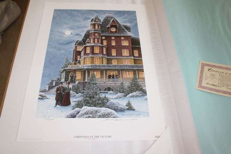 Ben Richmond "Christmas at the Victory" Print - Auction Ohio