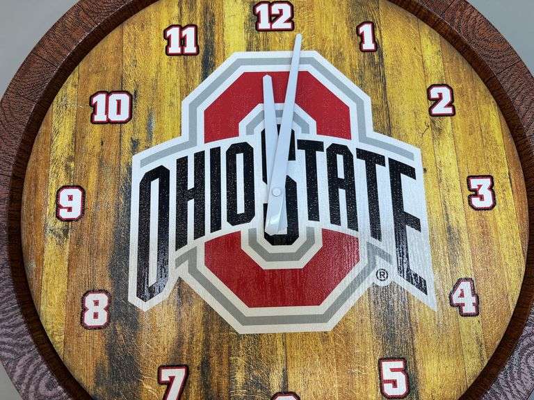 Ohio State wall clock - Auction Ohio