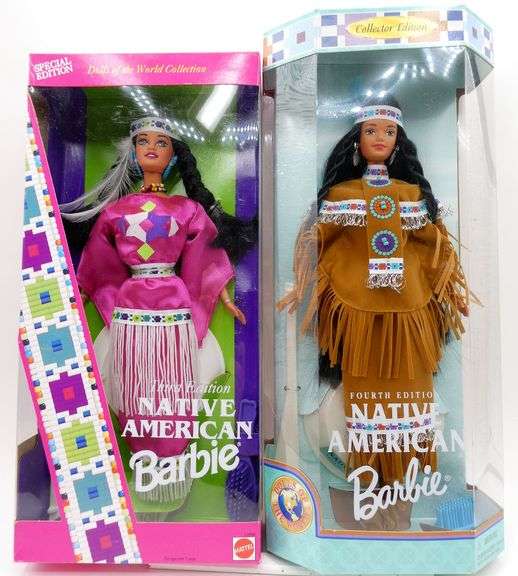 NIP 1994 Special Edition Dolls of the World Native American Barbies ...