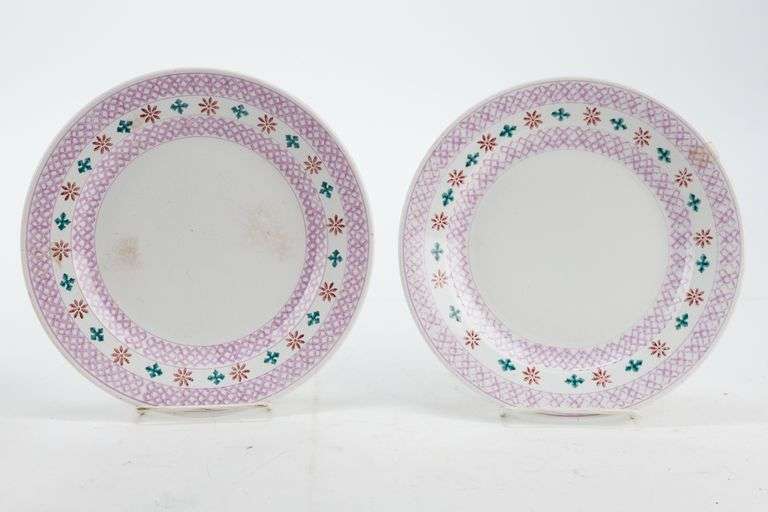 Antique Stick Spatter Spongeware Plates from Holland - Auction Ohio