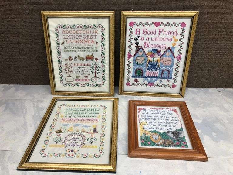 Cross Stitch, Samplers - Auction Ohio