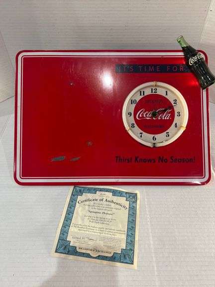 Coca Cola Clock - Auction Ohio