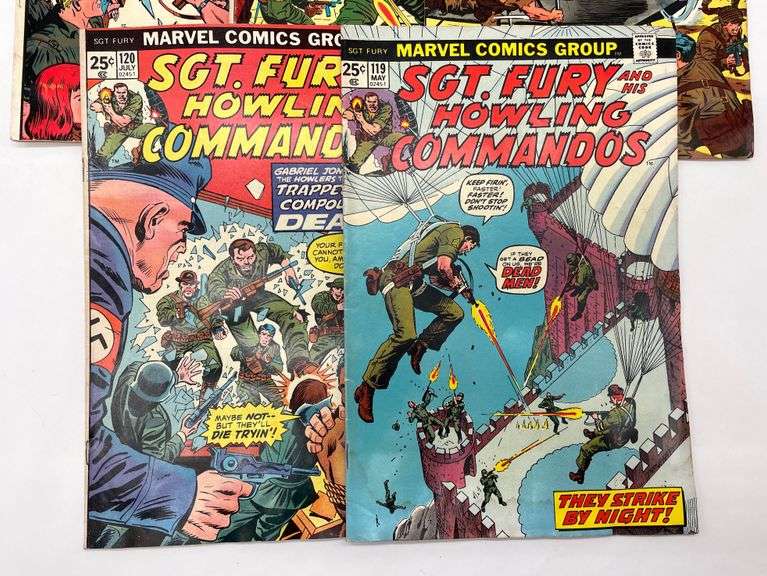 SGT. Fury Comics - 119-127 Set - Auction Ohio