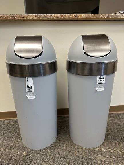 Pair of Office Waste Cans B - Auction Ohio