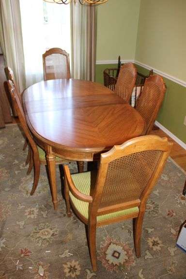 Drexel Dining Table Set - Auction Ohio