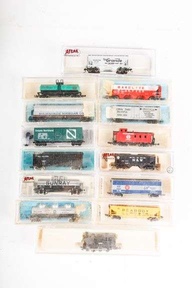Collection of N Scale Train Cars - Auction Ohio