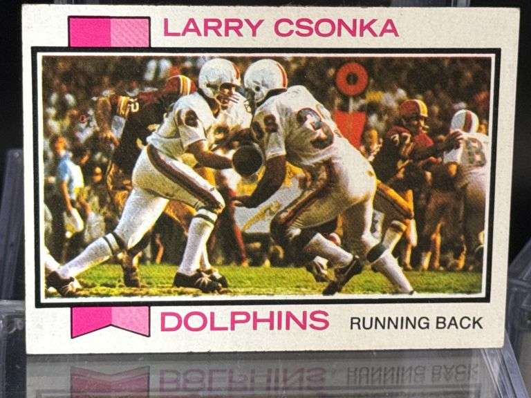 1973 Larry Csonka Football Card - Auction Ohio