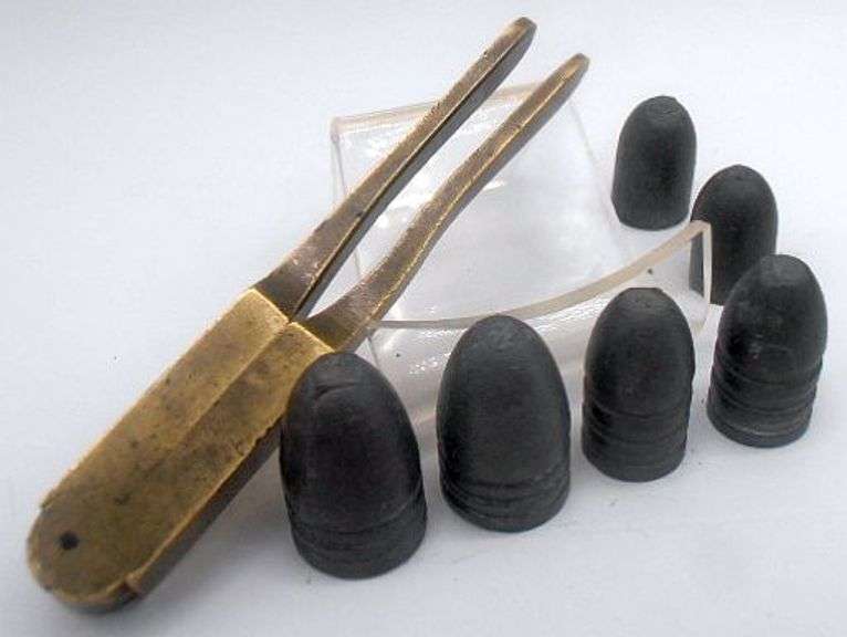 Civil War Musket Bullets, Mold & Pouch - Auction Ohio