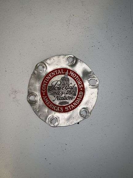 Continental Motors Powerful as the Nation Metal Placard - Auction Ohio