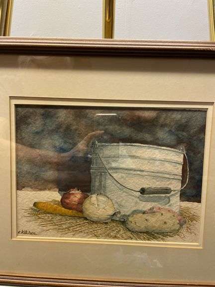 Ed Kitchen Original Watercolor - Auction Ohio