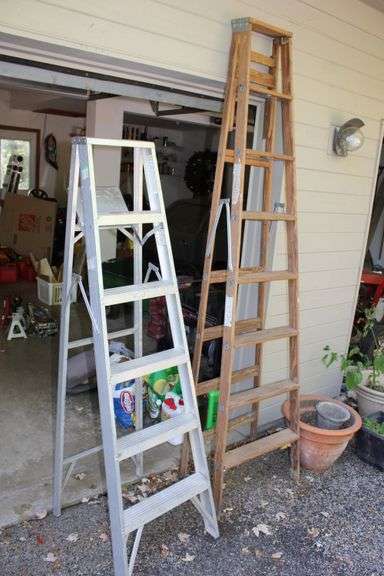 6 Foot & 8 Foot Folding Ladders - Auction Ohio
