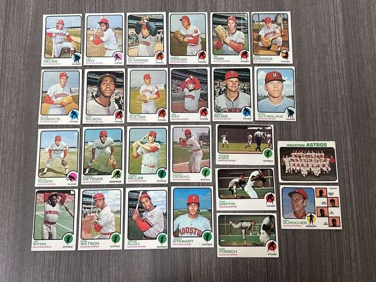 Houston Astros 1973 Topps Team Set - Auction Ohio