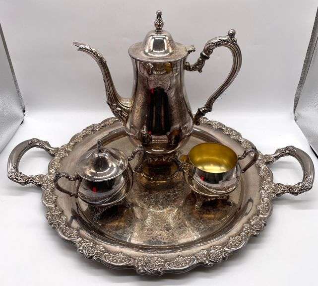 Vintage - Oneida Silverplate Tea Set - Auction Ohio