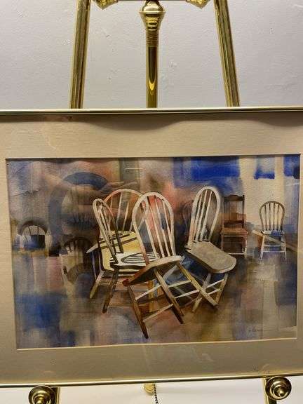 Ed Kitchen Original Watercolor - Auction Ohio