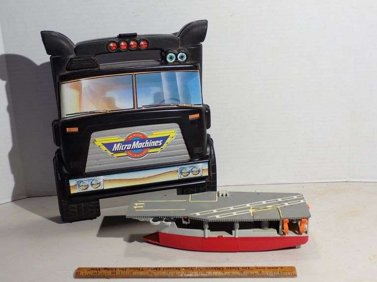 COLLECTION OF MICRO MACHINES - CASE WITH CONTENTS & AIRCRAFT CARRIER ...