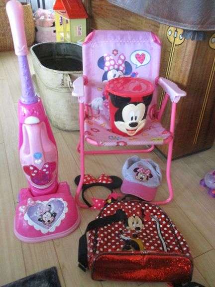 Minnie Mouse Chair, Sweeper, Backpack, Hat, Mickey Bucket, Tote with ...