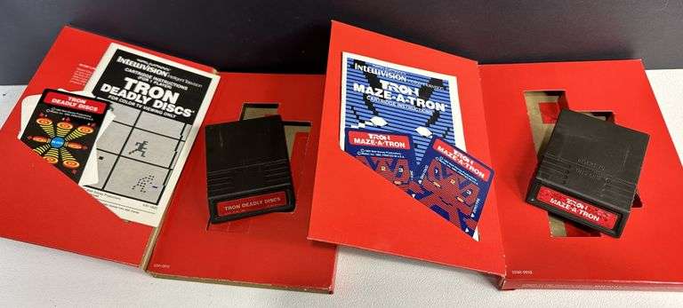 Mattel Intellivision Game Lot Cartridges - Auction Ohio