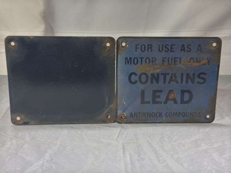 Porcelain Pump Signs - Auction Ohio
