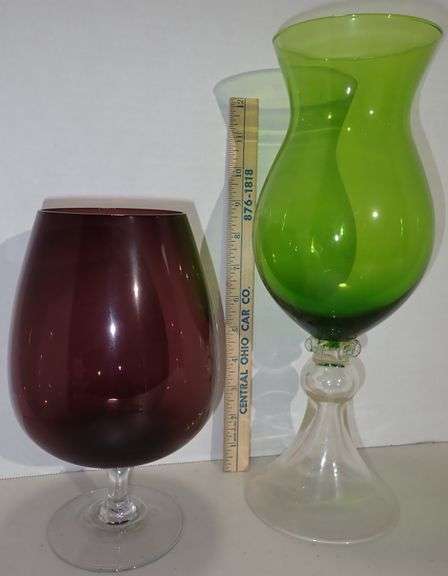 Blown Glass Goblets - Auction Ohio