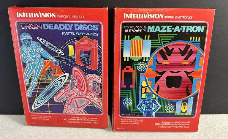 Mattel Intellivision Game Lot Cartridges - Auction Ohio