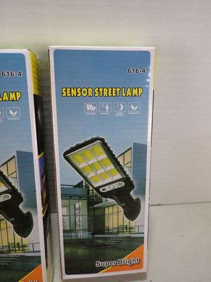 THREE 616-4 Sensor Street Lamp Security Light Super Bright Motion ...