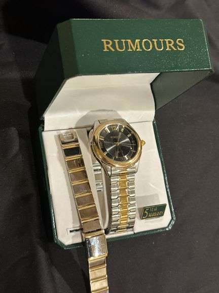 New Rumours watch in box etc - Auction Ohio