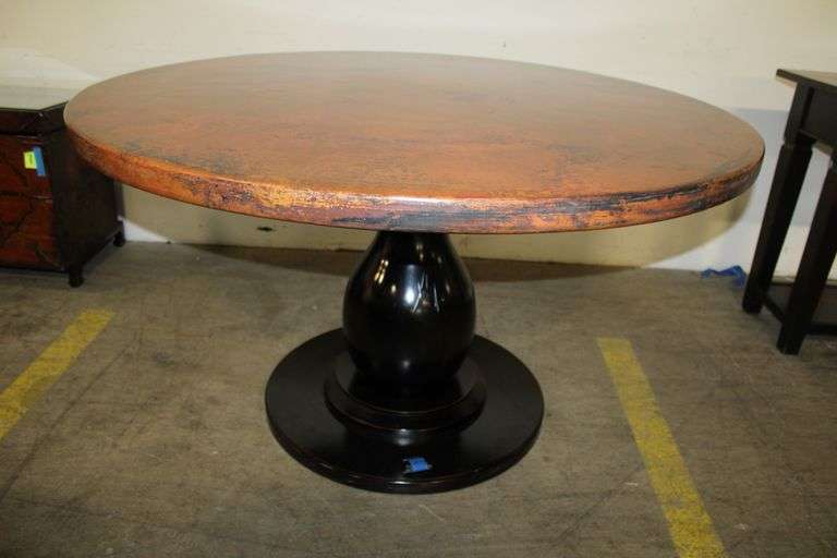 Arhaus Copper Dining Table - Auction Ohio