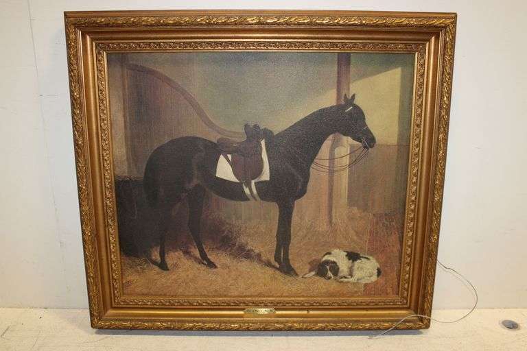 J.F. Herring "Askar and Roger in a Loose Box" Print - Auction Ohio