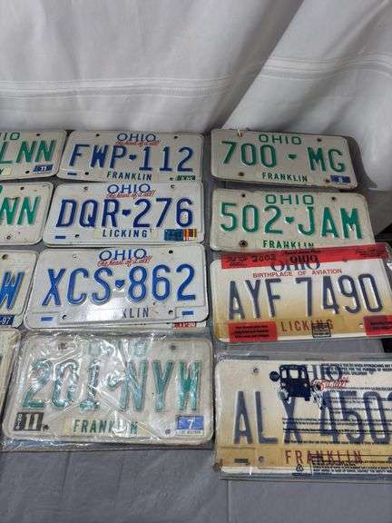 License Plates - Auction Ohio