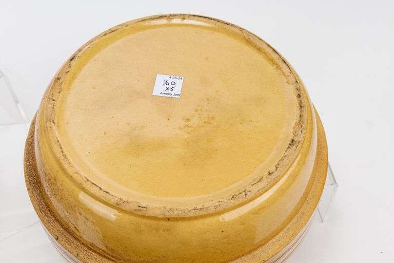 Antique Yellow Ware Grouping - Auction Ohio