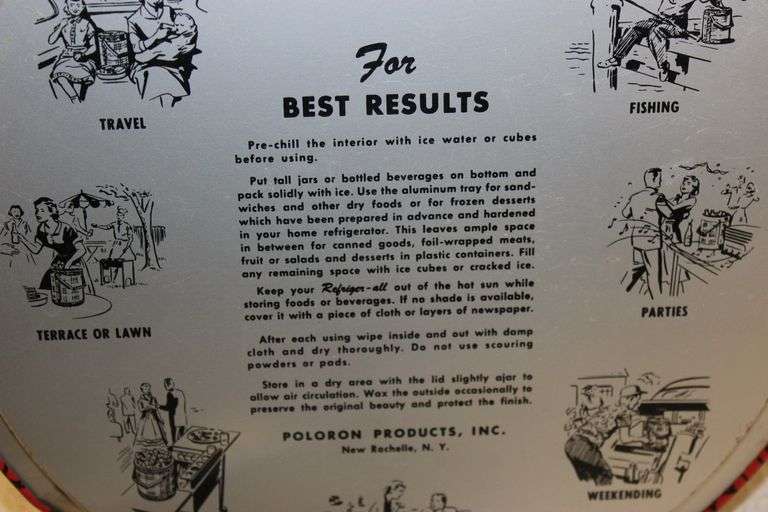 MCM Poloron Products Cooler - Auction Ohio