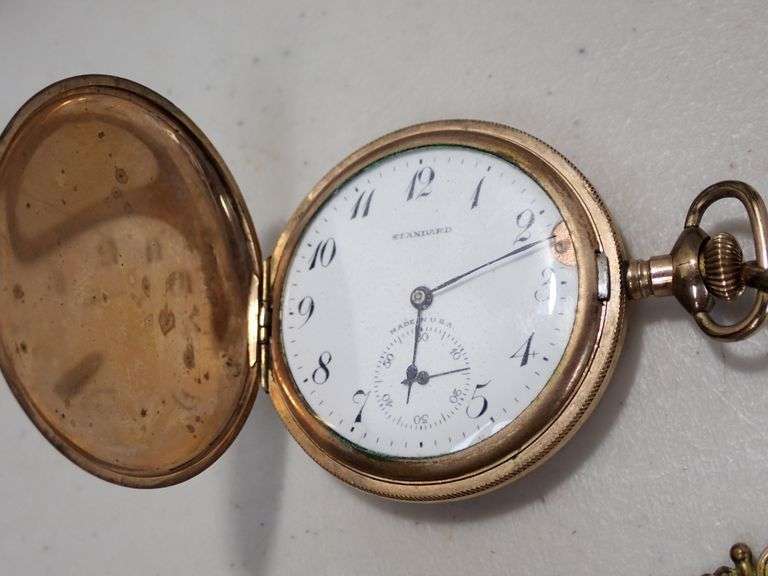 Gold Plated Standard USA Pocket Watch - Auction Ohio