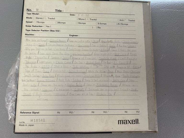 Maxell Sound Recording Tape 35-180 - Auction Ohio