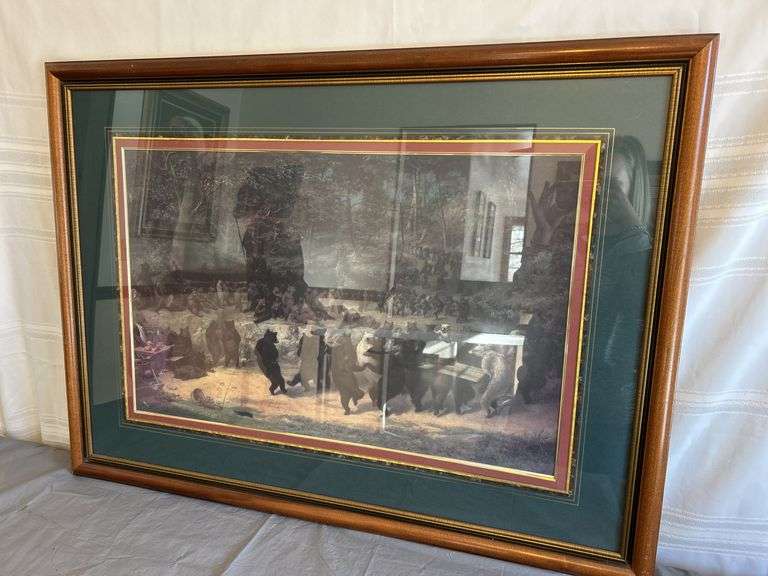 Feasting & Dancing Bears Print - Auction Ohio
