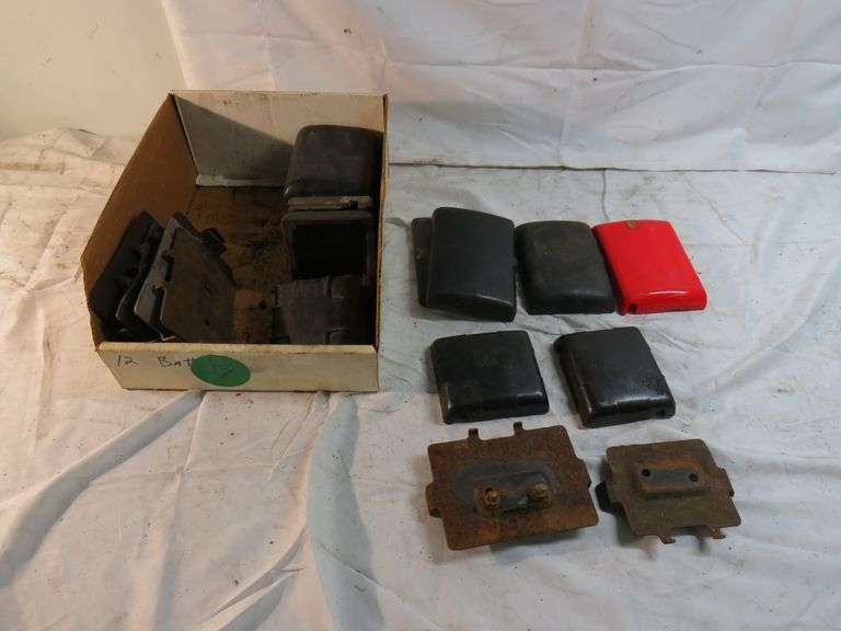 BMW /2 battery trays & battery covers Oblong & square - Auction Ohio