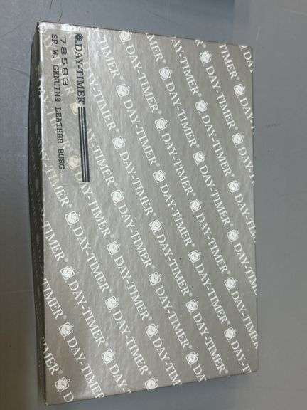 Day-Timer Leather Planner Set with Original Boxes - Auction Ohio