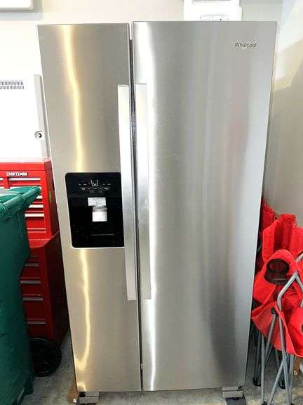 Whirlpool stainless refrigerator-wow!! - Auction Ohio
