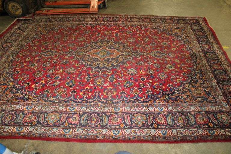 Large Red Area Rug - Auction Ohio